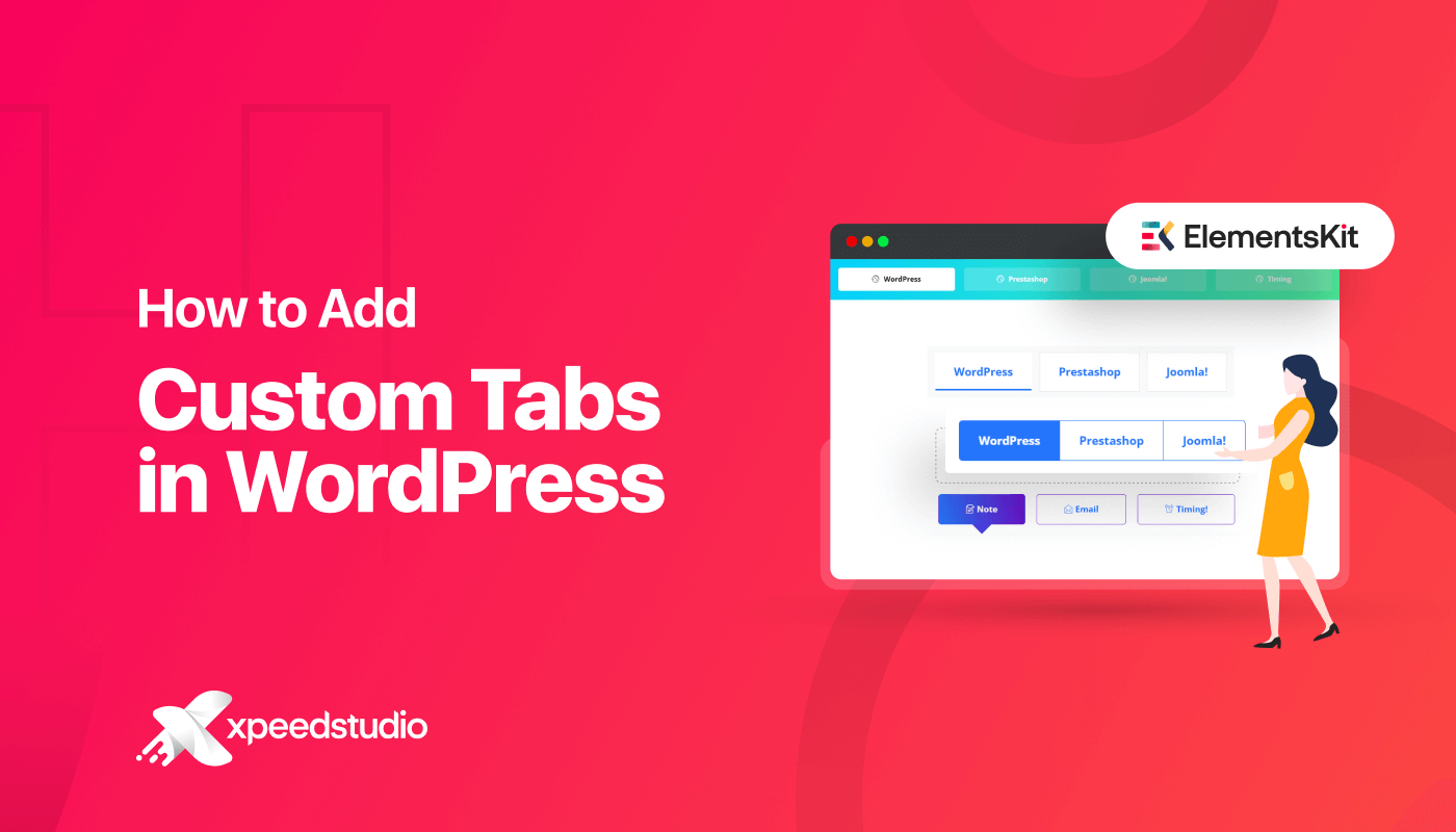 How To Add Custom Tabs In WordPress Using ElementsKit