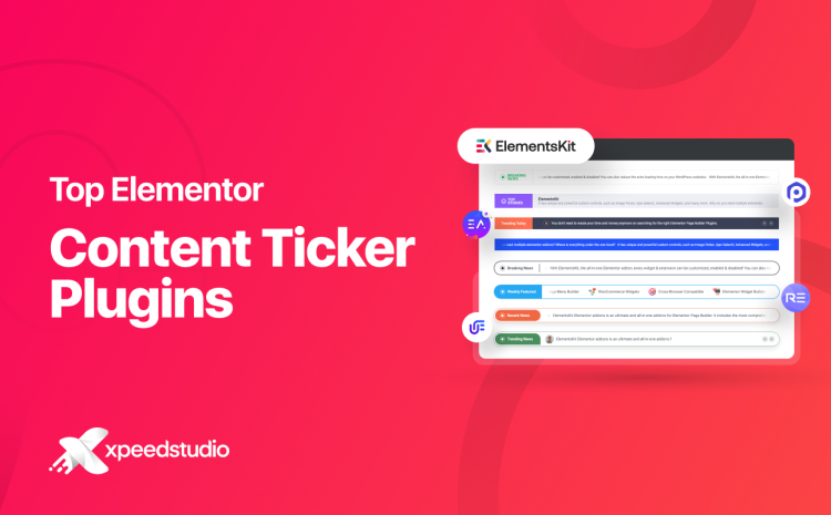 Top Content Ticker for Elementor Builder