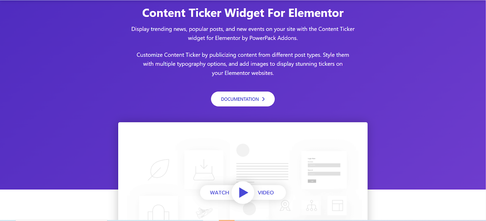 Top Content Ticker for Elementor Builder